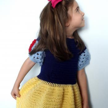 Princess Snow White Crochet Dress Pattern,snow White Baby Photo Prop ...
